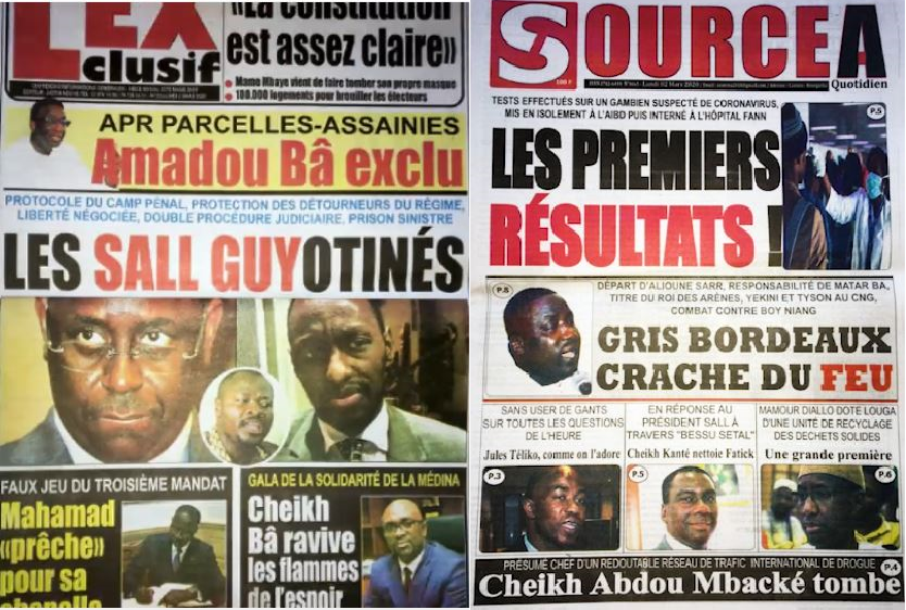 Revue Des Titres En Wolof De Ce Jeudi 02 Mars 2020 Pr Khadidiatou Diop