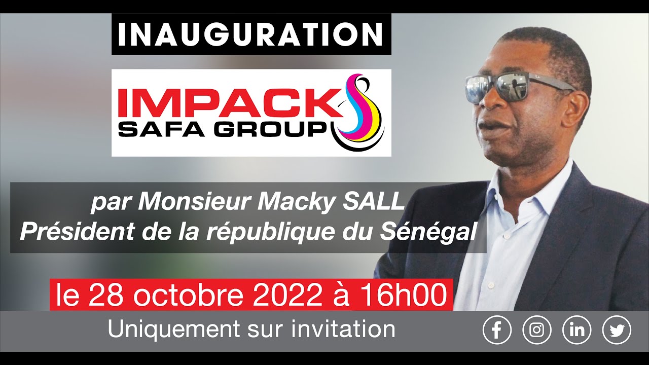 REPLAY : Suivez en DIRECT l'inauguration de l'imprimerie Impack & Safa GROUP de Youssou NDOUR