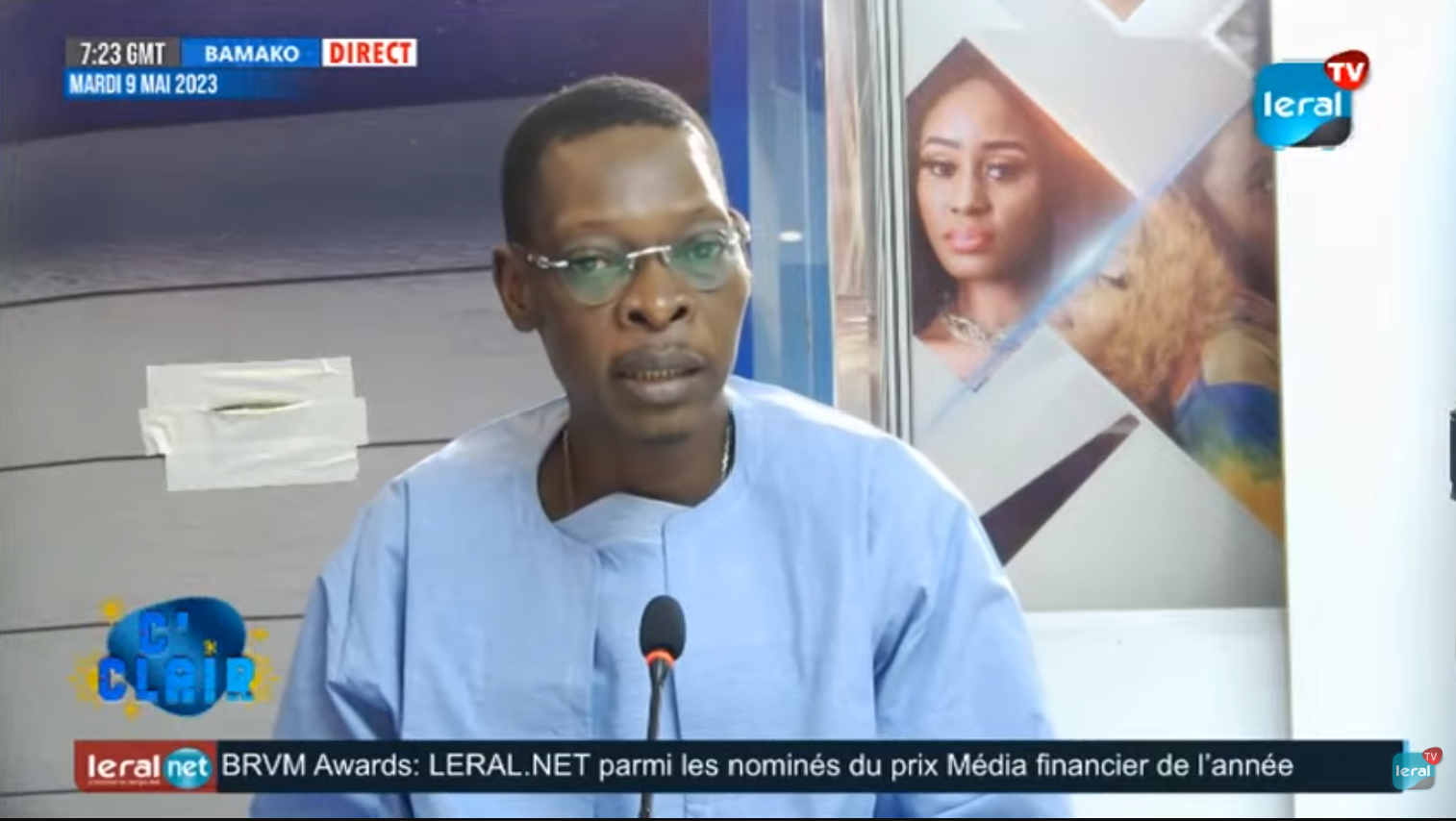 Matinale C'CLAIR avec Birahim Touré et Mansour Diop de ce mardi 9 mai 2023