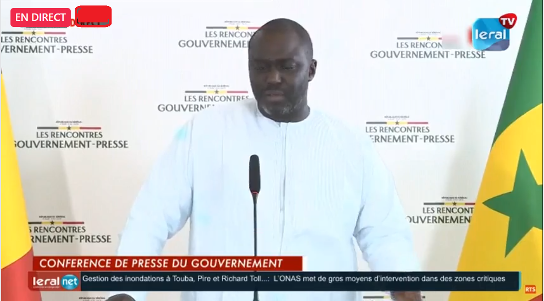 Suivez en Direct sur Leral TV: Le Gouvernement face à la presse ce 3 ...