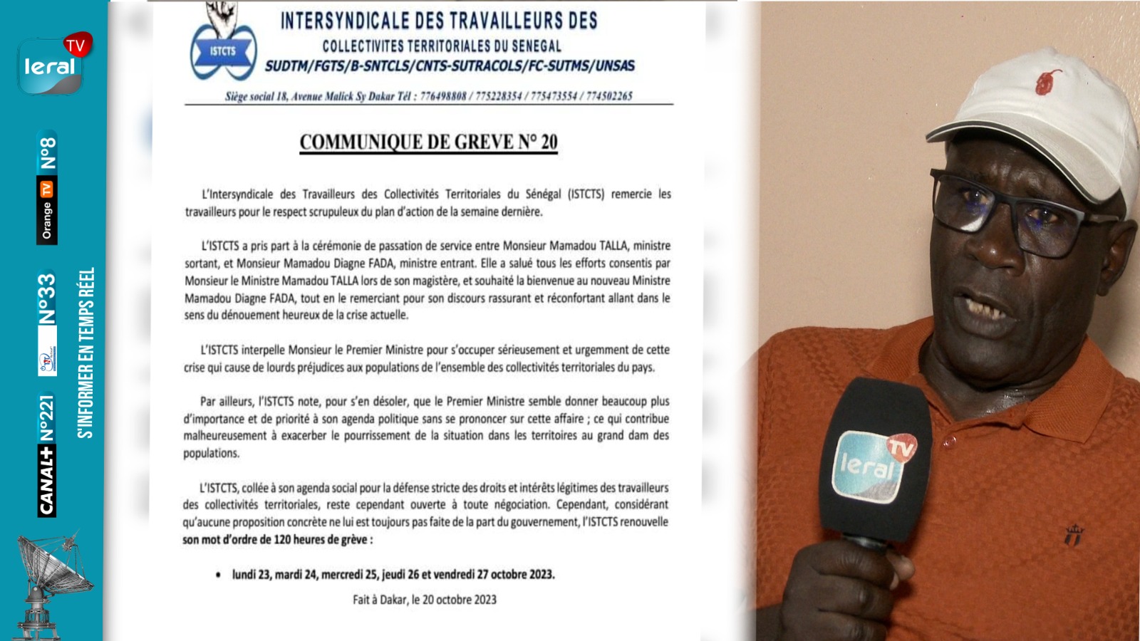 Non-respect du protocole d'accord: L'intersyndicale des travailleurs des collectivités ...