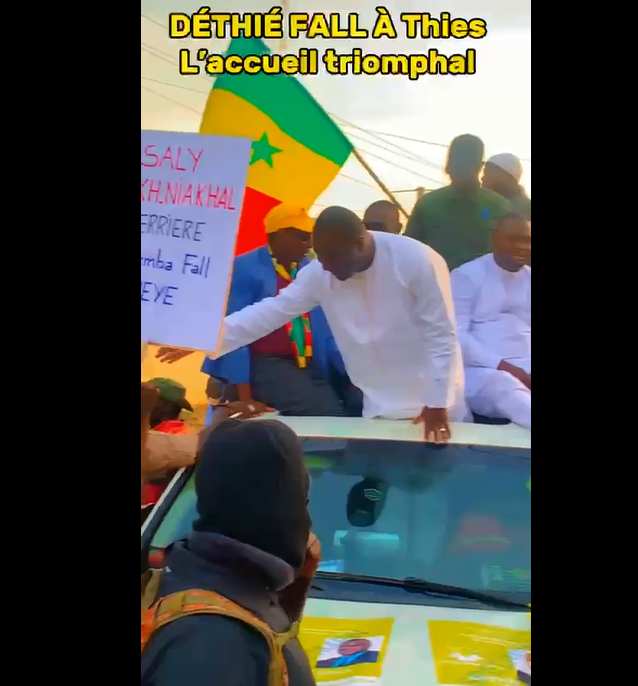 En campagne à Thiès : Déthié Fall, leader de la coalition Déthié ...