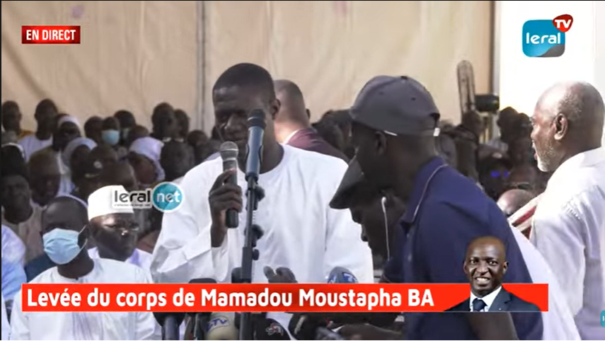 EN DIRECT: LEVEE DU CORPS MAMADOU MOUSTAPHA BA