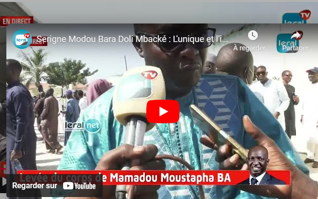 Serigne Modou Bara Doli Mbacké rend hommage à Mamadou Moustapha Ba: "Un ...